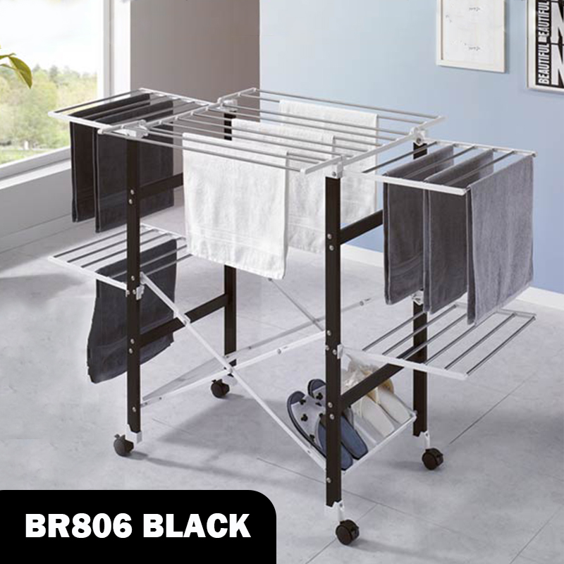 【Type E BR806】Korean Clothes Drying Rack/ Laundry rack/Stainless Steel ...