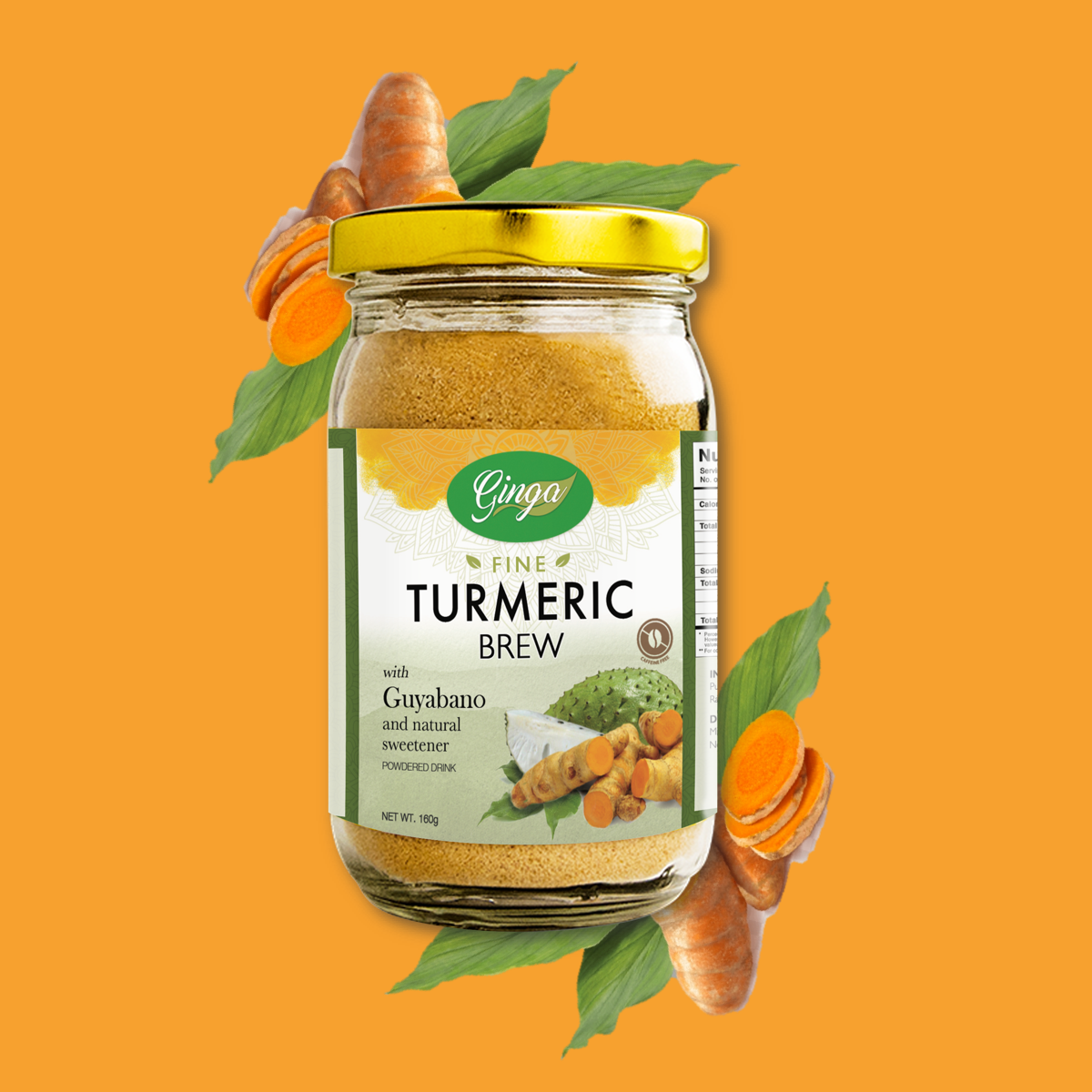Ginga Turmeric Brew with Guyabano 160g | Lazada PH
