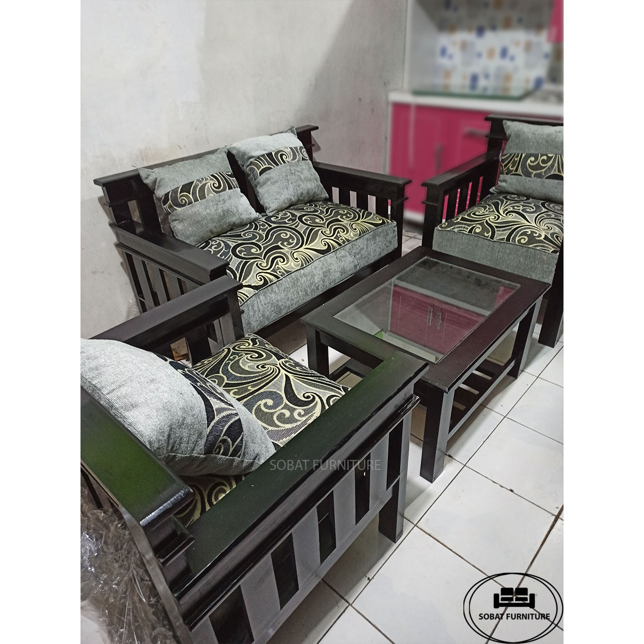 Sofa kayu minimalis 211 | Lazada Indonesia