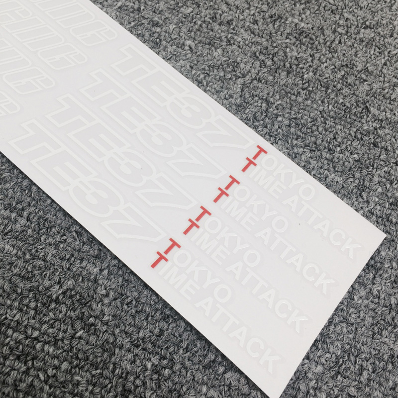 【Divine Spot】JEAZEA Reflective 4Pcs/Lot Volk Racing STE37 Sticker Decal ...
