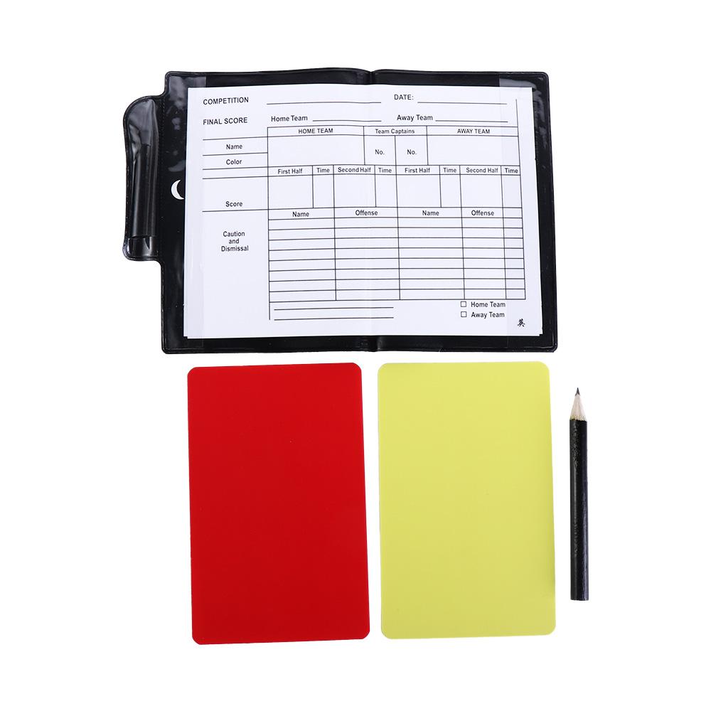 Useful Red Card Soccer Referee Card Score Sheets Yellow Card Football ...