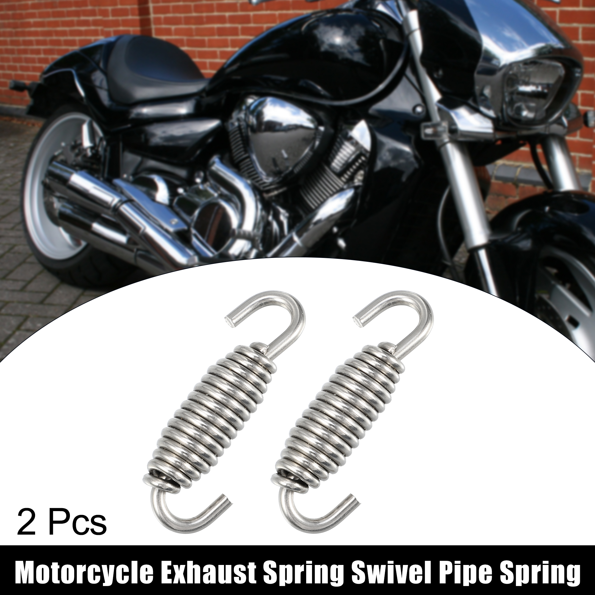 2-10pcs 45mm 54mm 65mm Motorcycles Exhaust Spring With Hook Exhaust ...