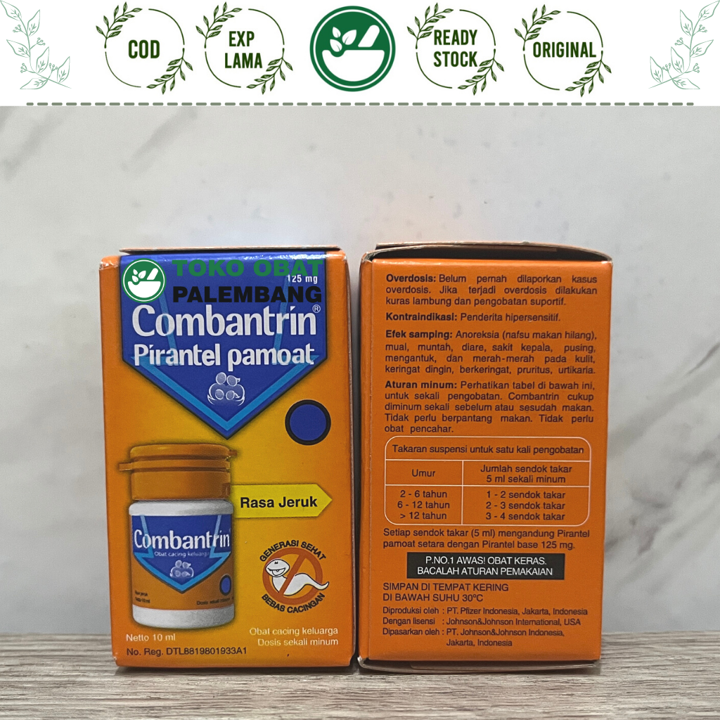 COMBANTRIN SIRUP JERUK 10ML COMBANTRIN PIRANTEL PAMOAT SIRUP RASA JERUK ...