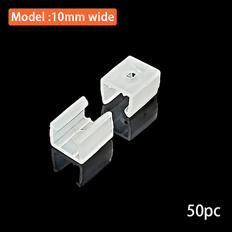 10/20/50/100PCS LED Strip Fix Clips For Fixing Neon Light COB Plastic ...