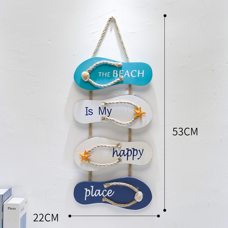 Mediterranean Ocean Style Welcome Wc Hanging Sign Board Plate Creative ...