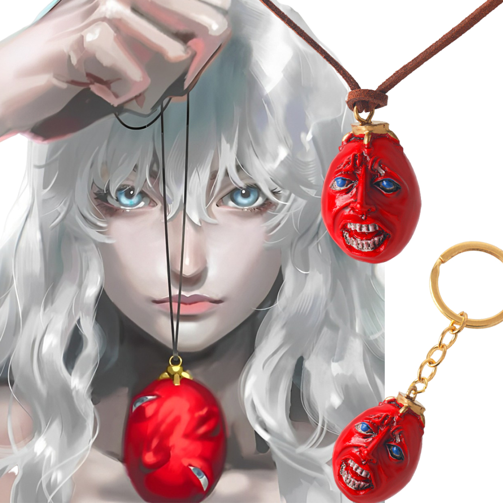 Anime Berserk pendant necklace keychain figure Griffith Behelit Egg Of ...