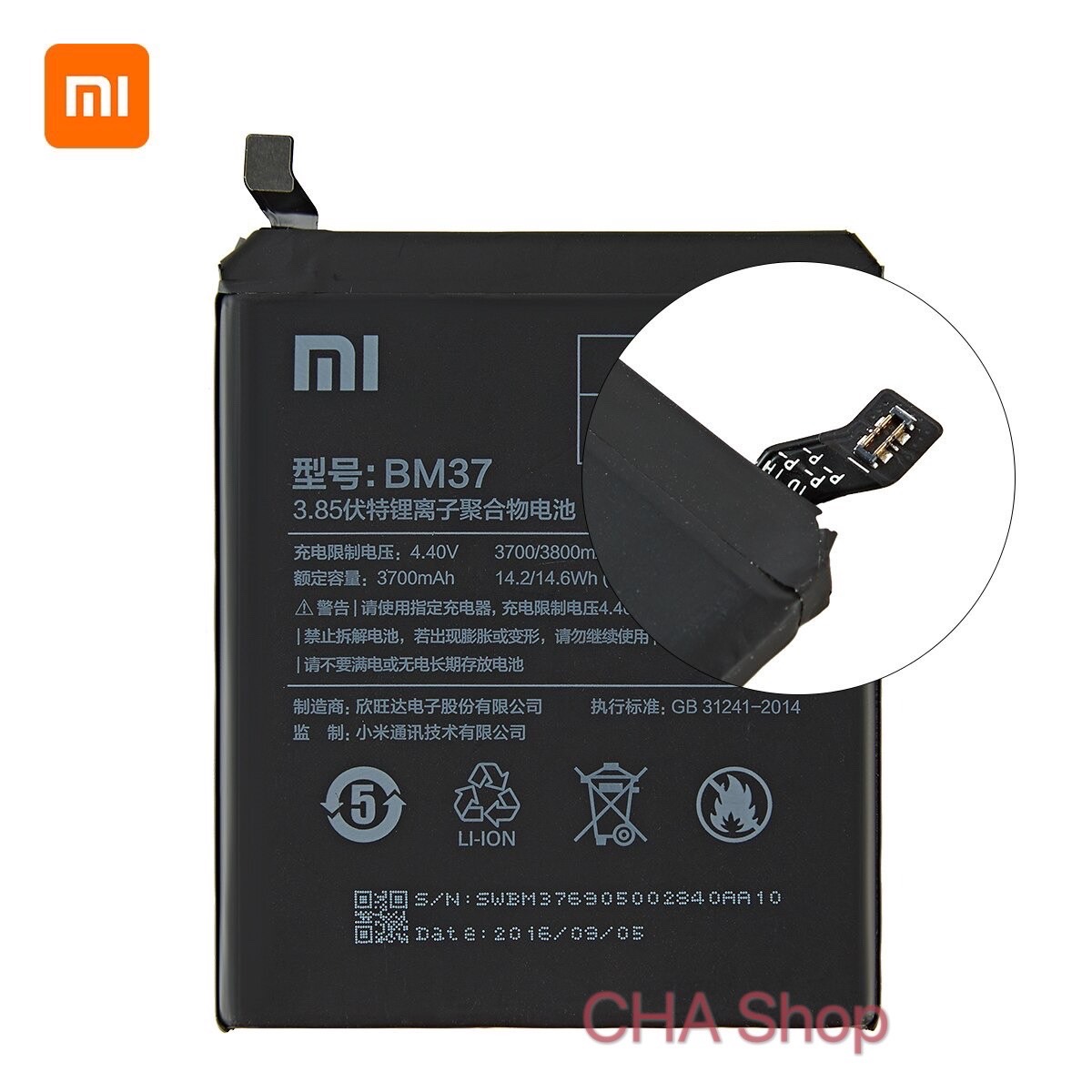 แบตเตอรี่ Xiaomi 5S Plus 5Splus 3800MAh BM37 แบต Xiao mi mi 5s Plus battery BM37 พร้อมชุดถอด - C ...