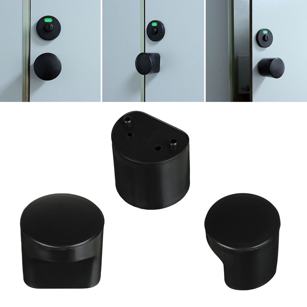 2PCS Hand Pull Bathroom Black Partition Handle Knob Handle Plastic ...