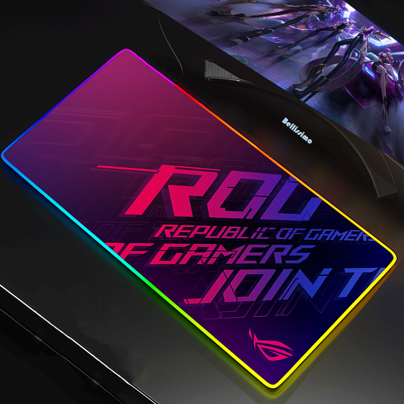 【New Arrivals】Rog Pc Accessories XXL Rgb Led Mouse Pad Gaming Play Mats ...