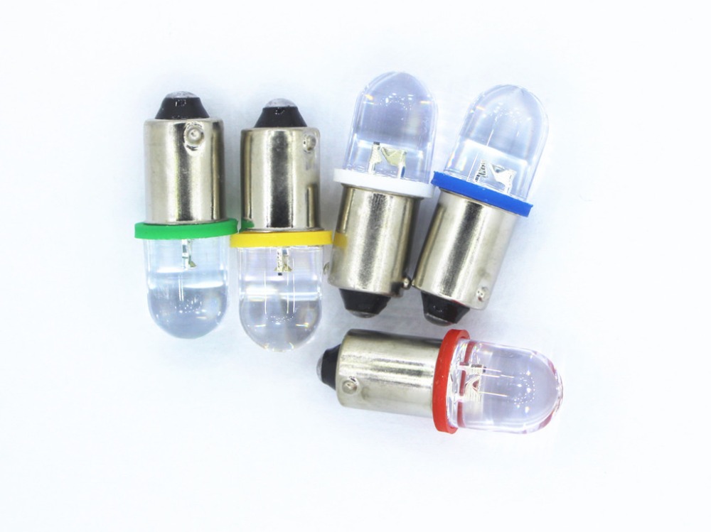 【TopazTrove】5PCS led 3v ba9s 24v ba9s 6v led ba9s 12v red blue green ...