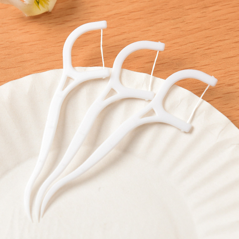 【High-quality】100 Pcs/lot Disposable Dental Flosser Interdental Brush ...