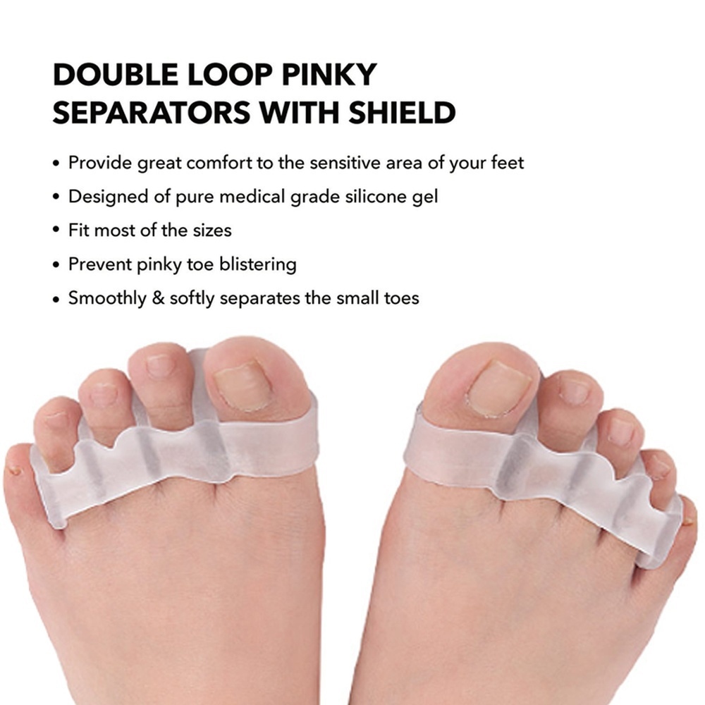 Rubber toe stretcher divider spacer bursitis analgesics orthotics male ...