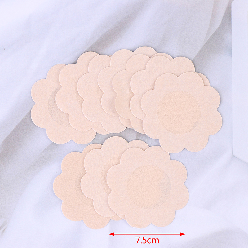 10pcs Women's Invisible Breast Lift Tape Overlays On Bra Nipple ...