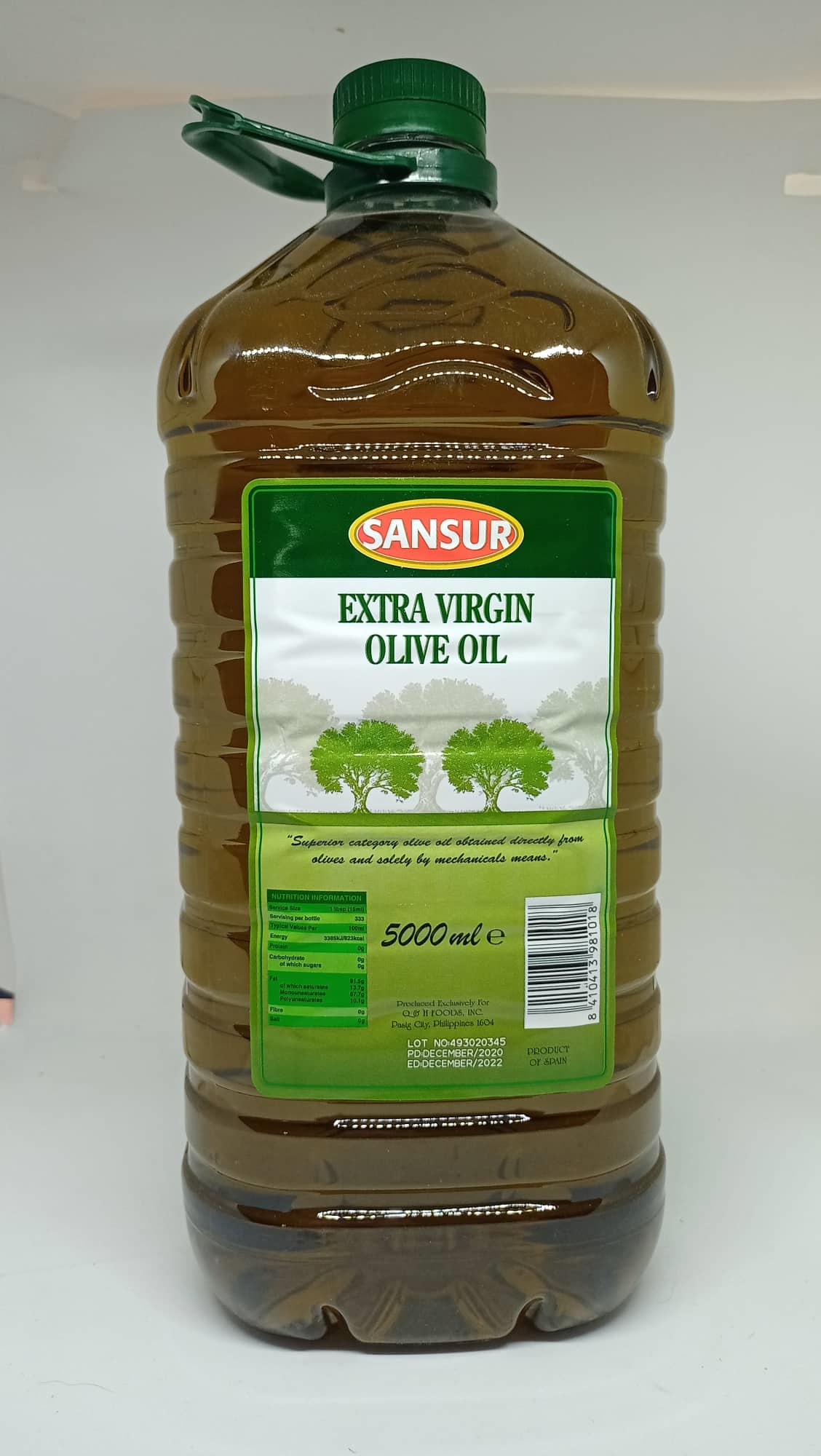 Sansur Extra Virgin Olive Oil 5Liter | Lazada PH