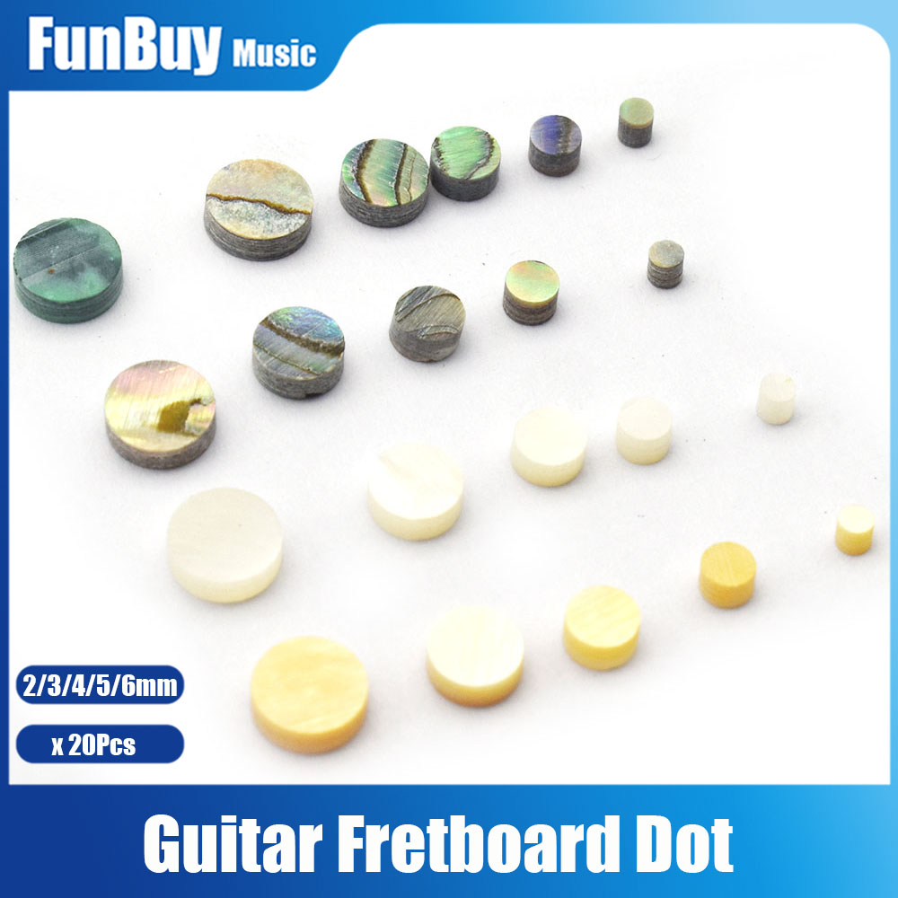 20pcs 2/3/4/6*2mm Colourful Abalone Inlay Dots Abalone White Pearl Dots ...