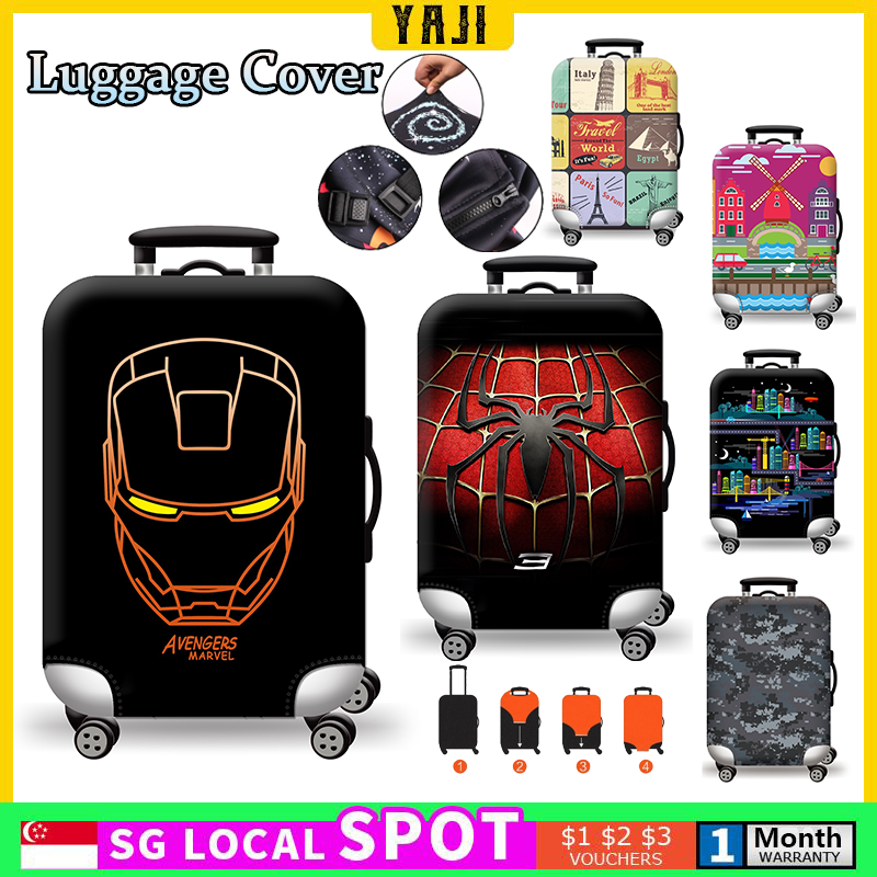 🔥【SG READY STOCK】🔥Thick Elastic Luggage Protective Cover Zipper Suit ...