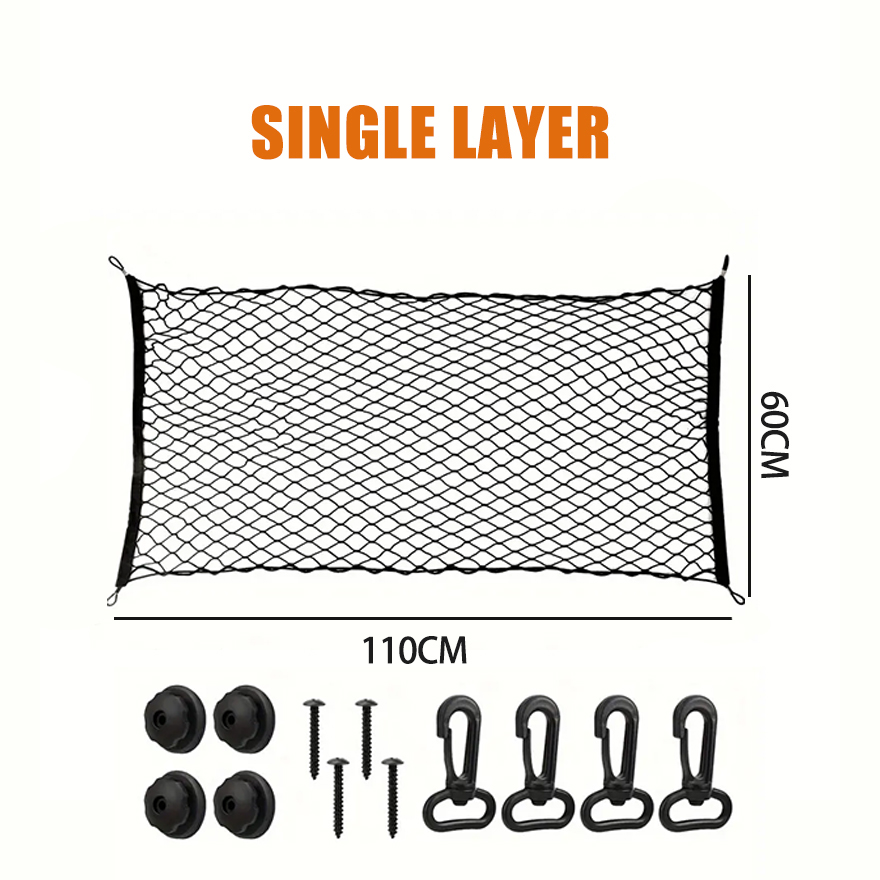 Suitable for Toyota Prius 1997-2025 Cargo Net Trunk Organizer, Elastic ...