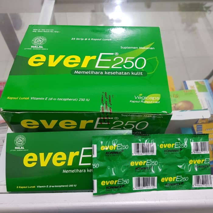 COD - EVER E STRIP ISI 6 KAPSUL LUNAK VITAMIN E 250 IU | Lazada Indonesia