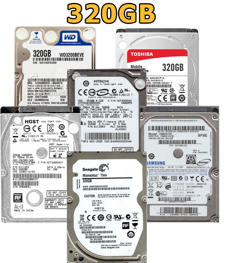 1TB 750GB 640GB 500GB 320GB 250GB 2.5 HDD for Laptop SATA Hard Disk ...