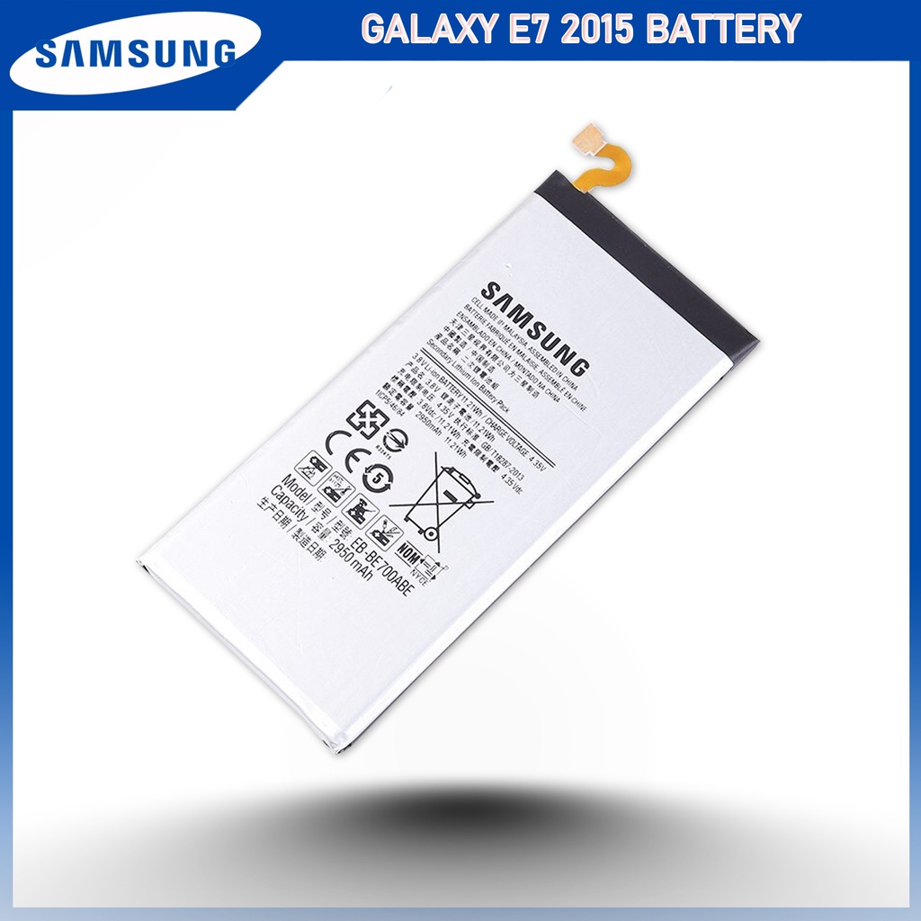 แบตเตอรี่ Samsung Galaxy E7 (2015) SM-E700H / E700F แบตเตอรี่รุ่น EB-BE700ABE (2950mAh) แบตแท้ ...