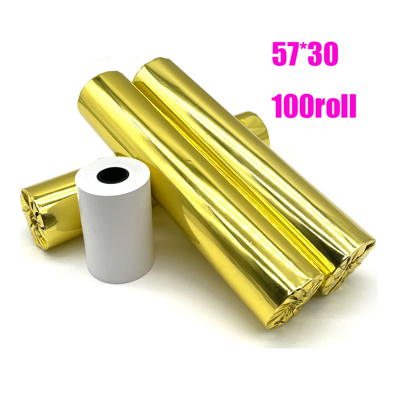 100 rolls Thermal Paper 57mmx30mm core type Bluetooth Thermal Printer ...