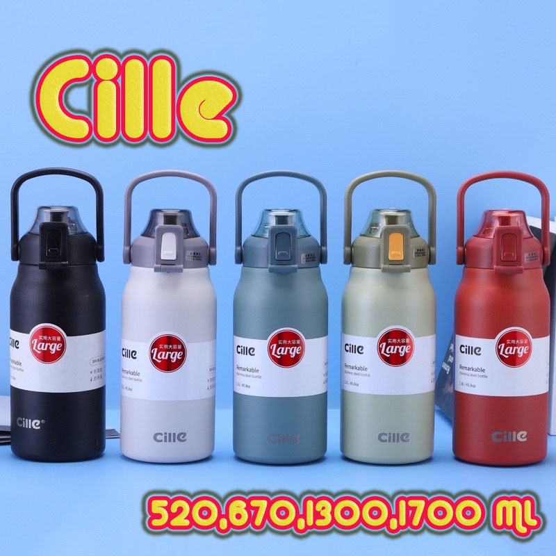Food grede???? กระบอกน้ำเก็บอุณหภูมิ cille (สแตนเลส 316) ขนาด 520 670 1300 1700 ML - All of ...