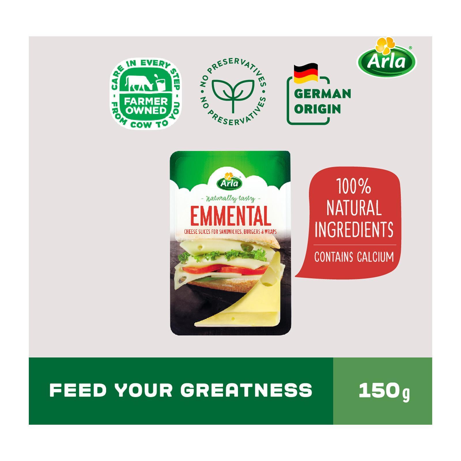 Arla Natural Sliced Emmental Cheese 150G | Lazada Singapore