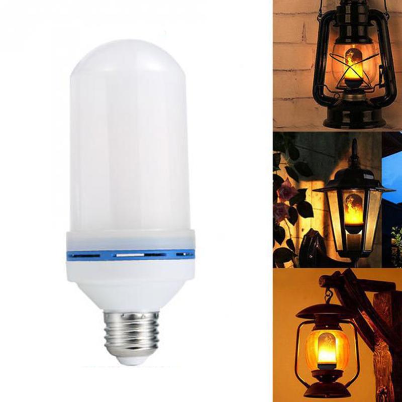 LED Flame Light Bulbs Fire Flicker Effect Lamp Decorative LED Bulb with ...