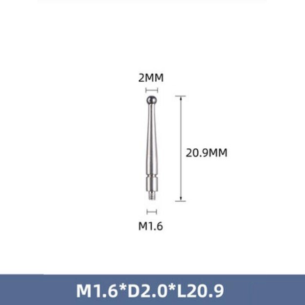 Jarum Dial M1.6 Steel Probe Indicator Gauge Test Ulir M 1.6 Indikator ...