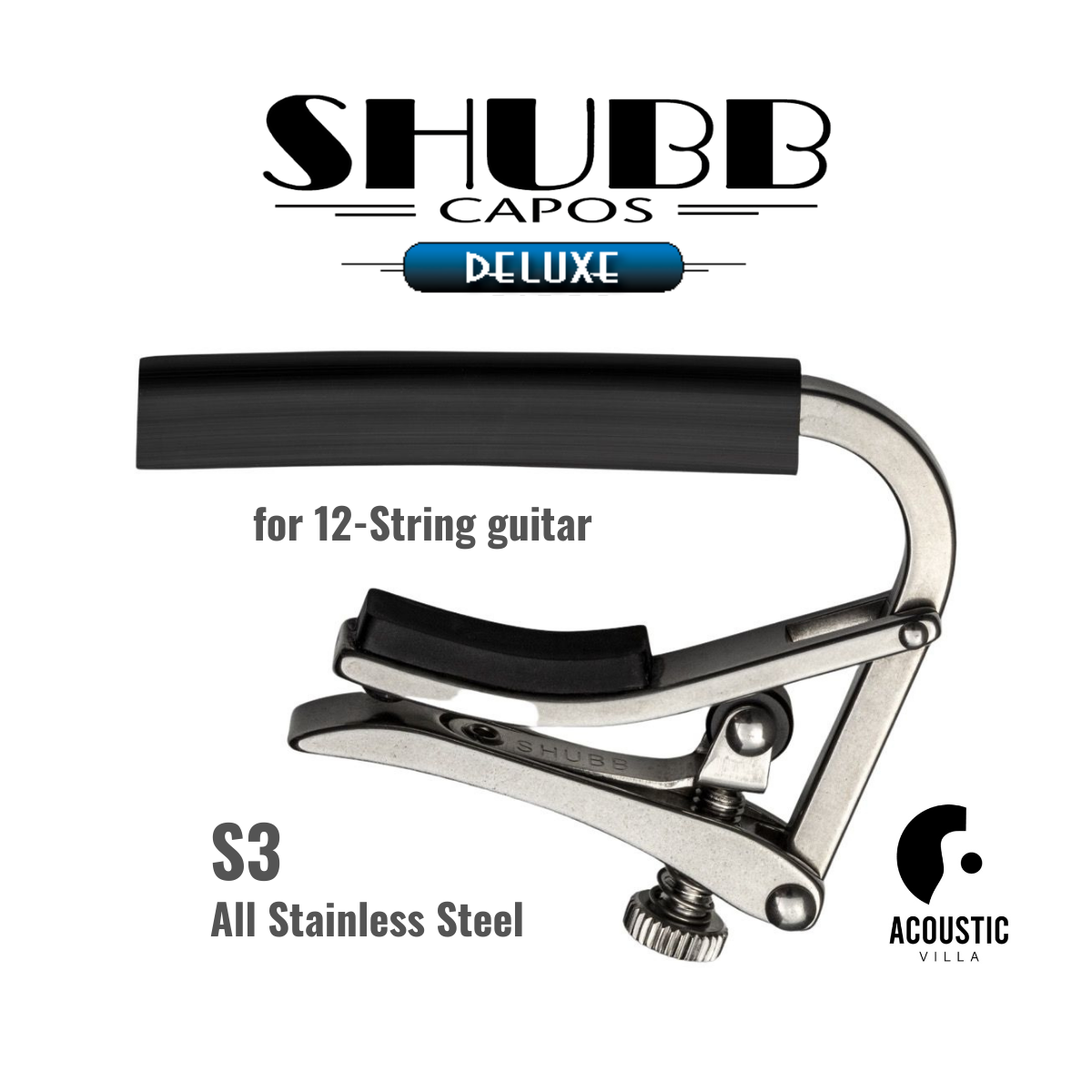 Shubb S3 Deluxe Capo for 12-String String Guitars | Lazada.co.th
