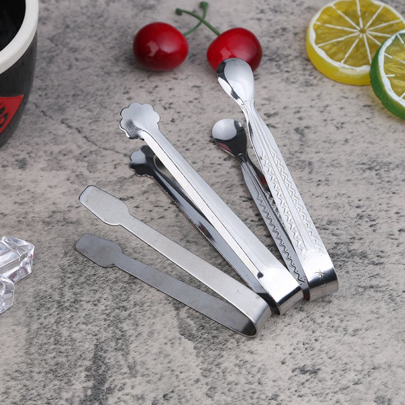 1PC Mini Ice Cube Tongs Sugar clip Stainless Steel Ice Tongs Kitchen ...