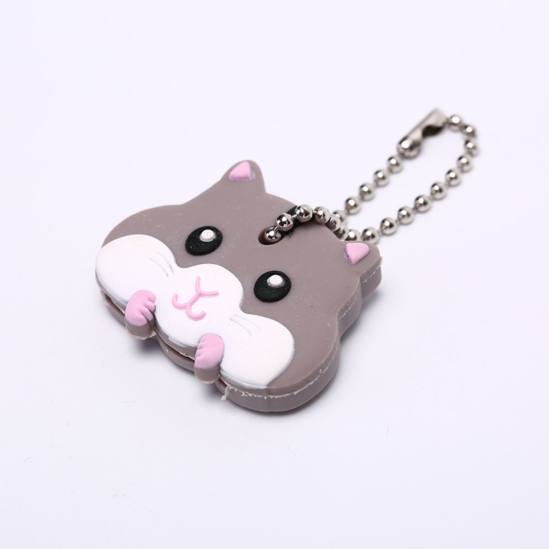 Silicone Key Ring Cap Head Cover Lovely Animals Shape Key Case Shell ...