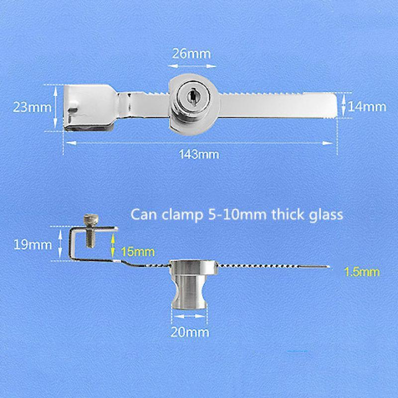 Sliding Glass Door Lock With Key Display Cabinet Locks Reptile Vivarium ...