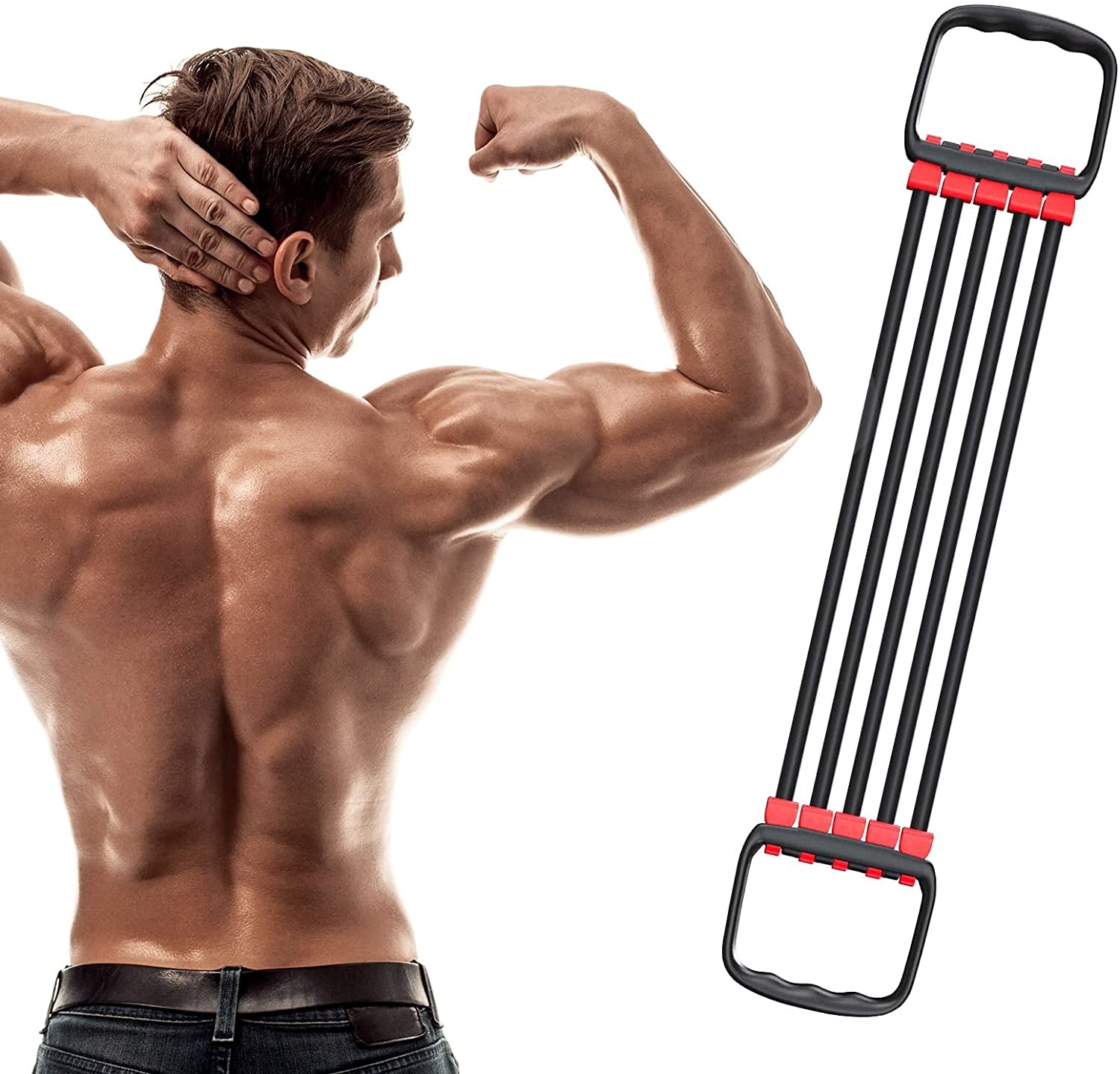 GTWO TPE Chest Expander Chest Developer Spring Multi-functional ...