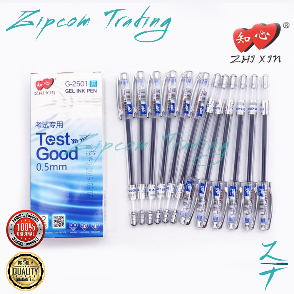 ZHI XIN (知心中性笔) TEST GOOD GEL INK PEN - 2501/0.5mm (12 PCS) | Lazada