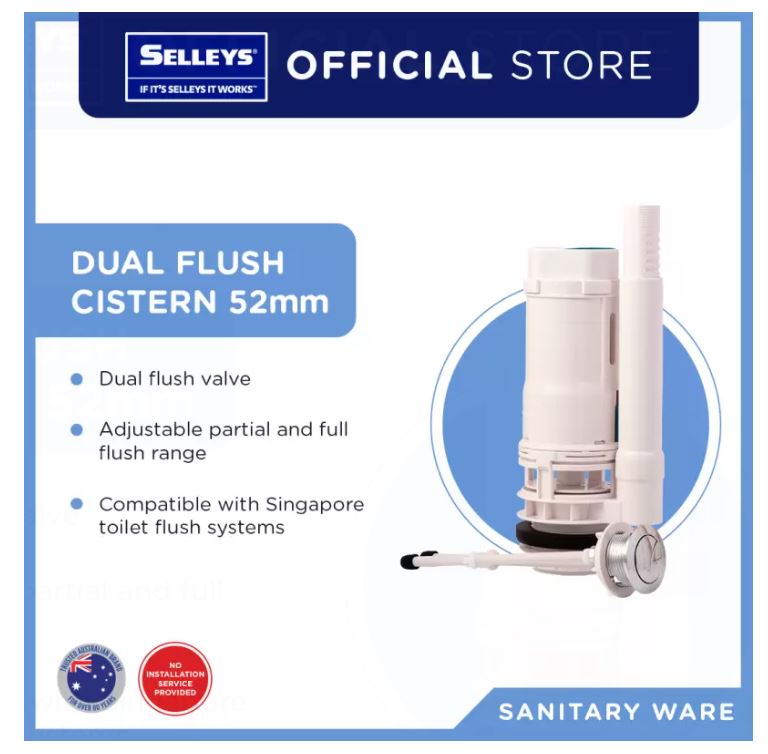 SELLEYS Dual Flush Cistern 52mm for Toilet Flush System | Lazada Singapore