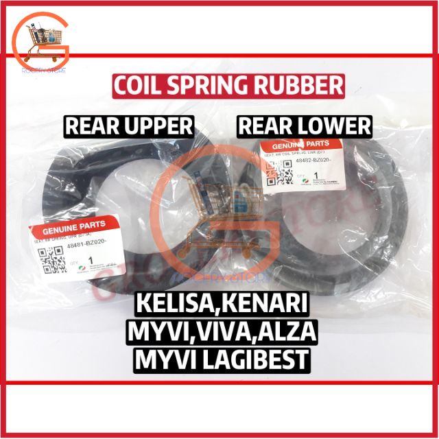 COIL SPRING RUBBER (REAR) PERODUA MYVI 2017-2022 D20N NEW MODEL (UPPER ...