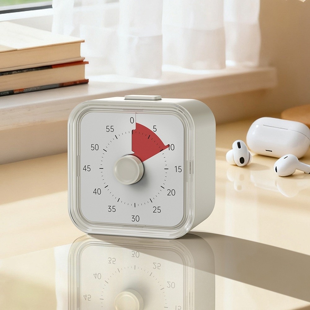 Cartoon 60 Minutes Visual Timer Ultra Silent Round/Square Countdown ...
