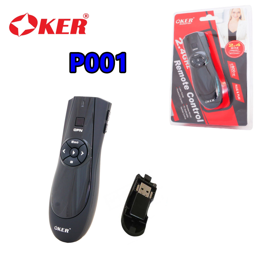 พอยเตอร์ รีโมทพรีเซนต์ไร้สาย NUBWO รุ่น NWL-009 NWL-011 OKER P-009 Laser Pointer - MixASale