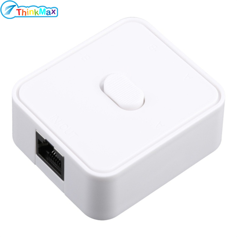 2 Port Rj45 Cat6 Lan Hub Network Switch Box Selector 2 In 1 Out 1 In 2 ...