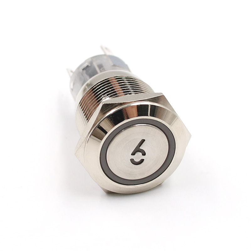 【TrendGlobe】19mm Momentary Reset Waterproof Metal Push Button Switch ...
