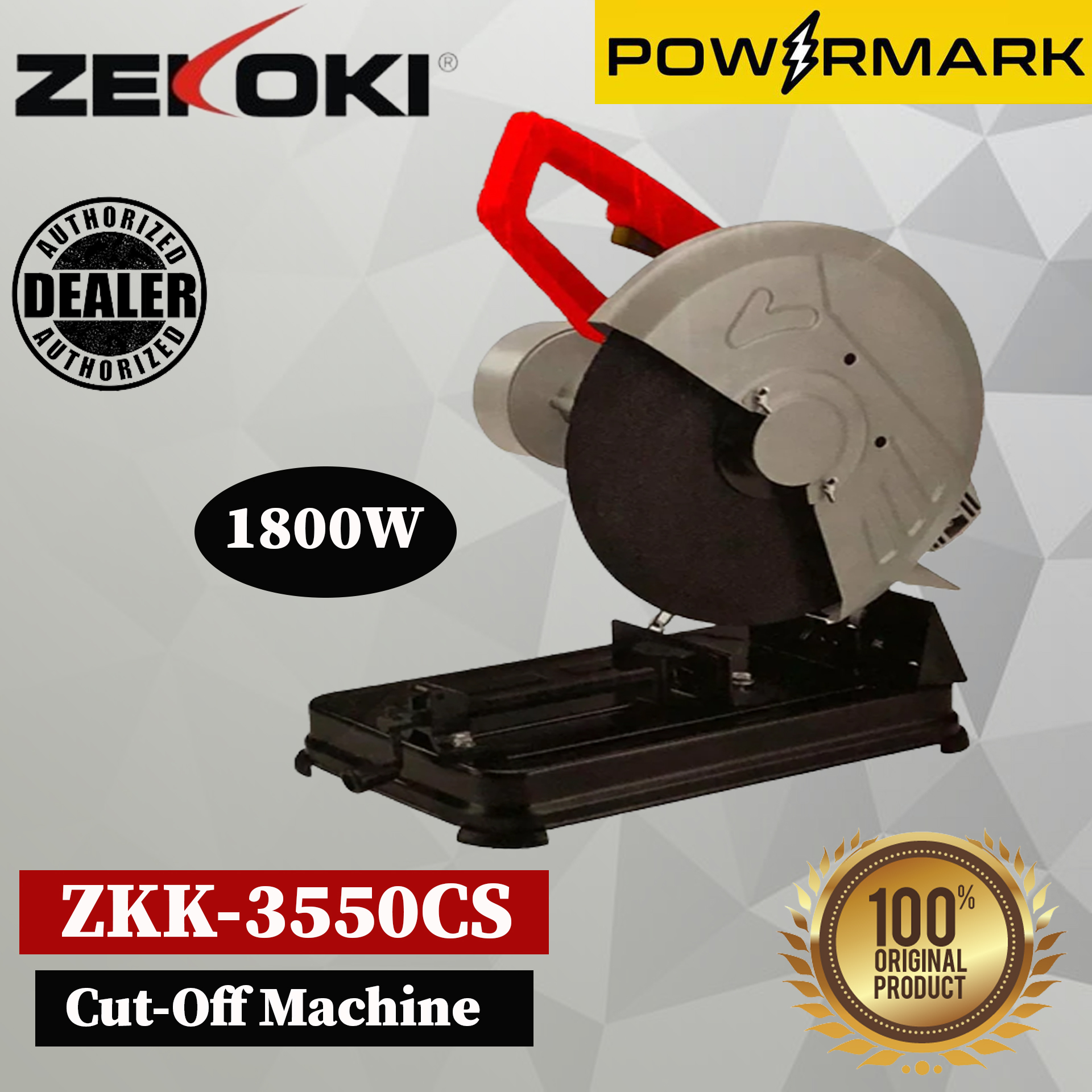 ZEKOKI ZKK-3550CS Cut-Off Machine 1800W [POWERMARK | ZPT] | Lazada PH