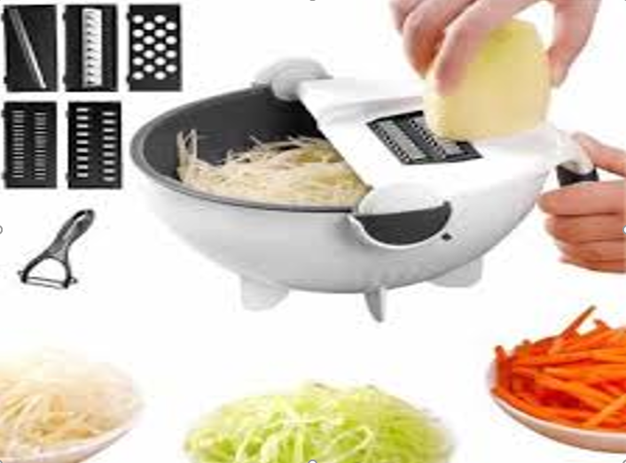 WET BASKET VEGETABLE CUTTER, Multi functional Basin Drain Basket ...