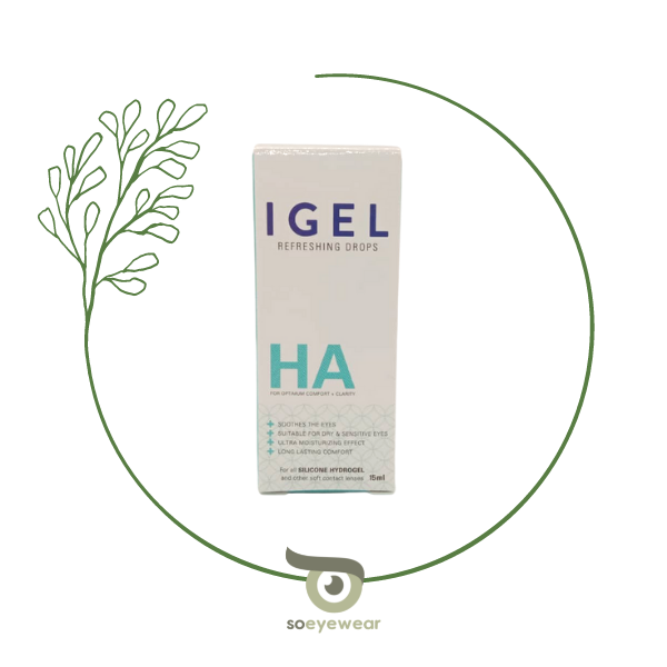 IGEL REFRESHING DROPS (HA) 15ML (For All Silicone Hyrogel and Other Soft Contact Lenses) Eye ...