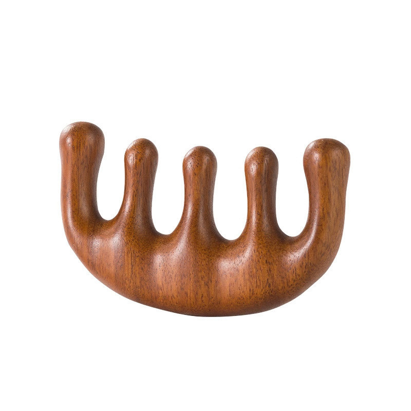 Enacolor Antler Massage Comb Five Claw Head Treatment Scraping ...