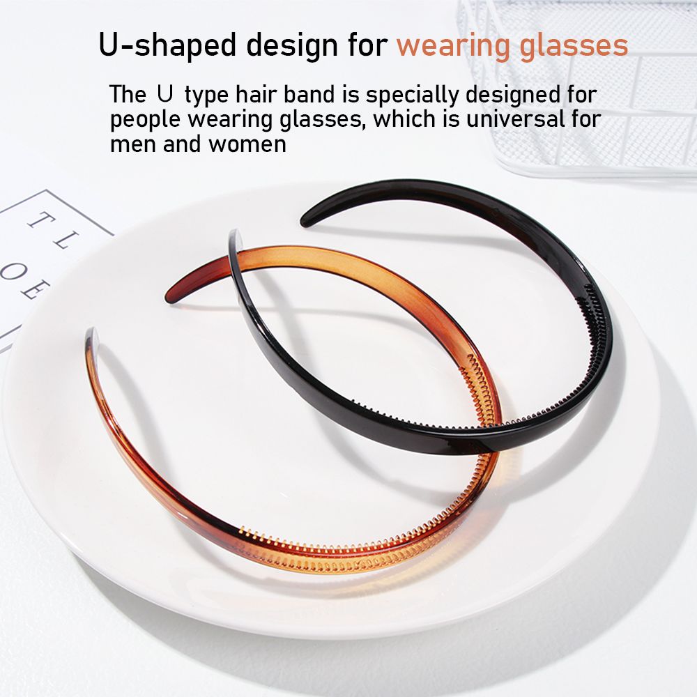 SHILU Anti-drop Scrunchy Styling Plastic Hair Tie Head Hoop Bands Women ...