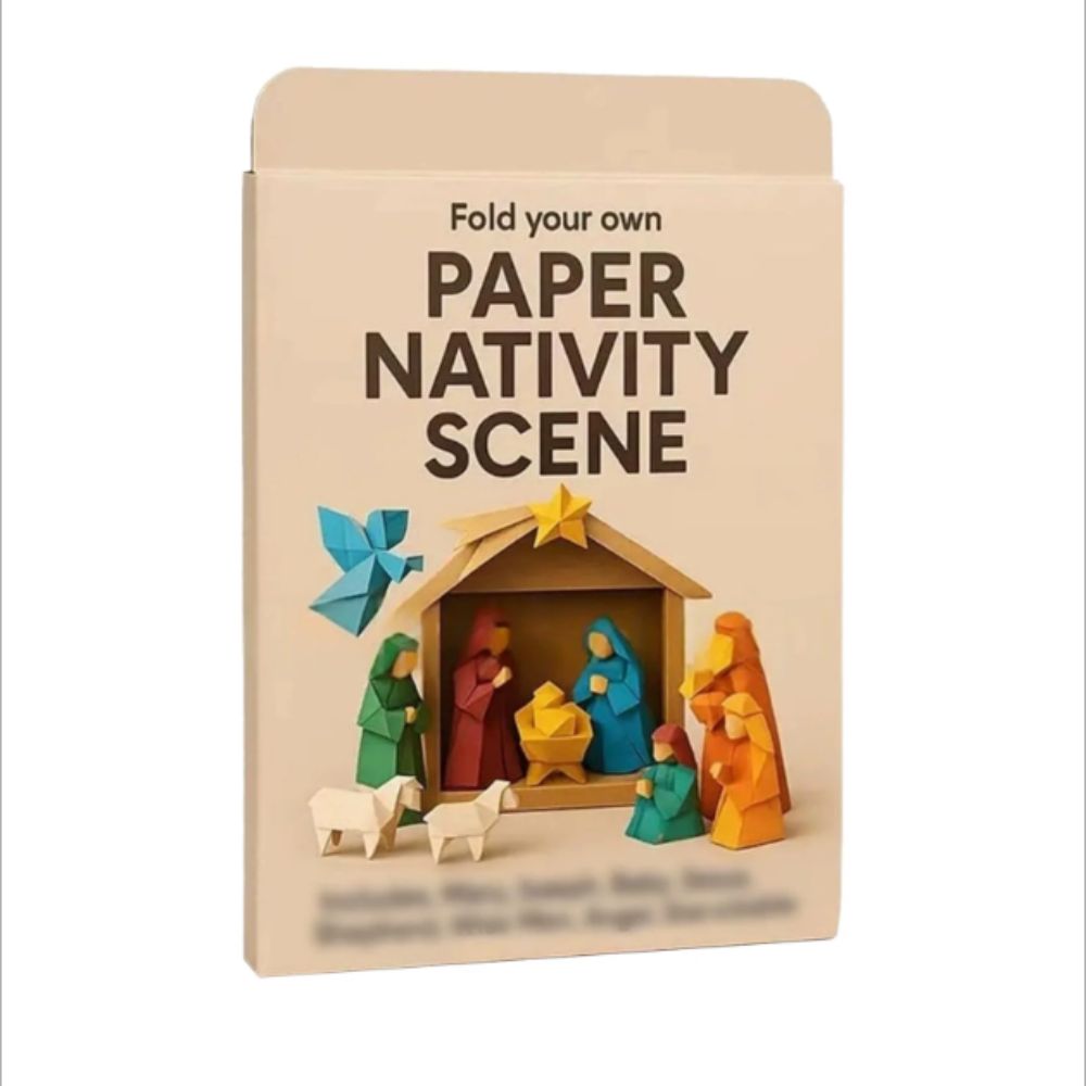 Origami Art Paper Craft Kit Paper Nativity Scene Creative Design Easy ...