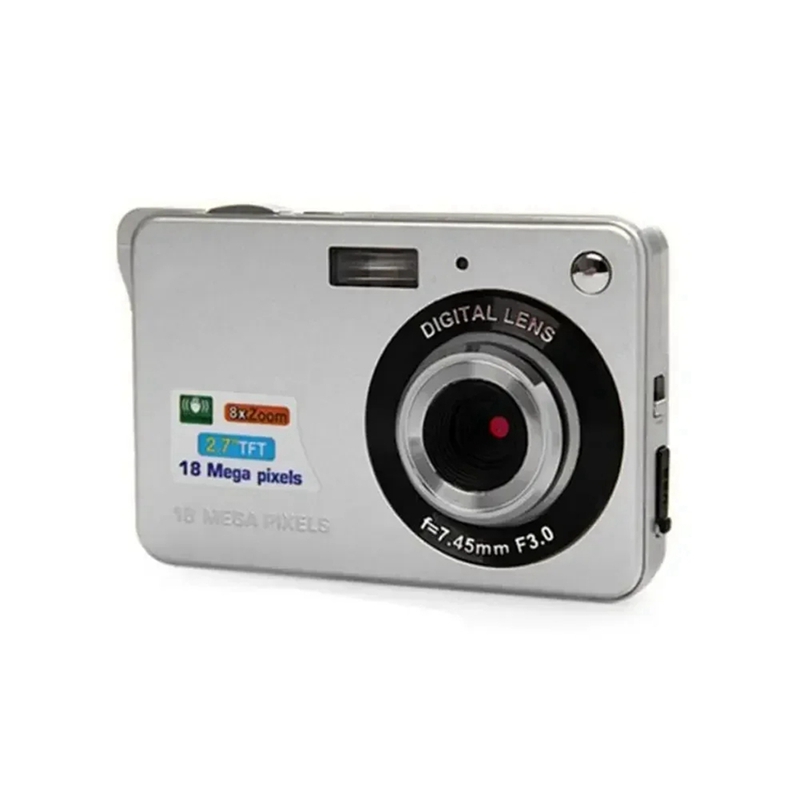 (QCJP) 18MP HD Digital Camera with 2.7 Inch LCD Screen Rechargeable ...