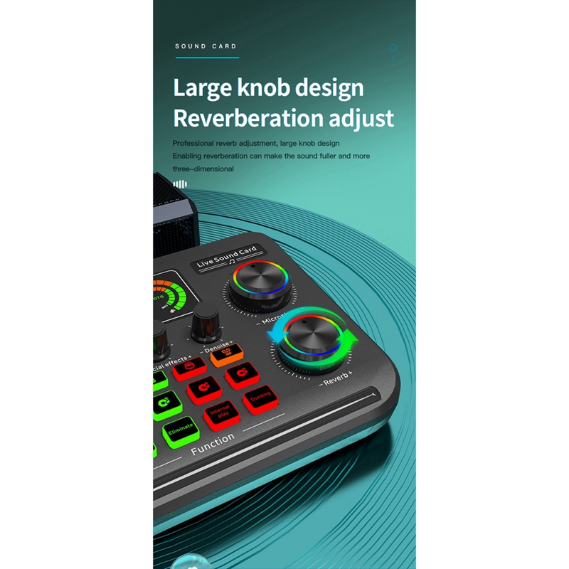 External Bluetooth Sound Card Live Sound Card Computer PC Sound Board ...