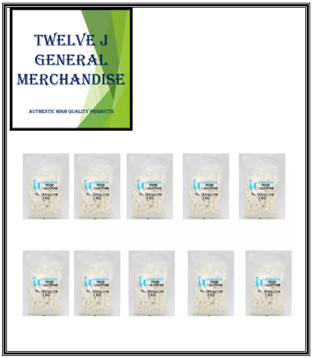 Markenburg Large White Marsmallows 1 kilo ,Reseller Bundle Pack Of 10 ...